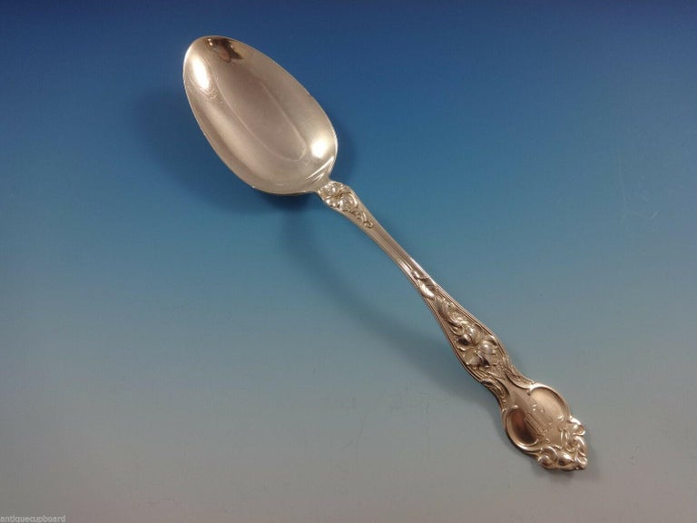Violet by Wallace Sterling Silver Flatware Set for 12 Service, 88 ...