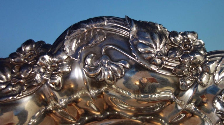 Violet by Whiting Sterling Silver Fruit Bowl Round #7000 at 1stDibs