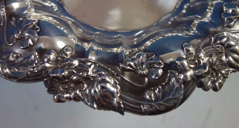 Violet by Whiting Sterling Silver Fruit Bowl Round #7000 at 1stDibs