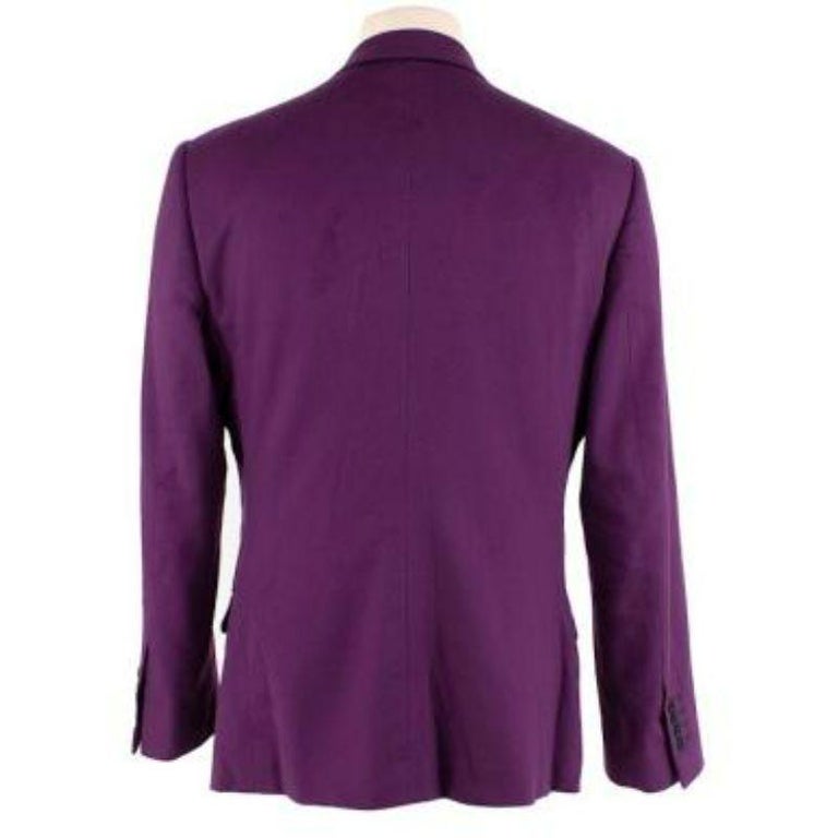 violet cashmere felt blazer For Sale at 1stDibs