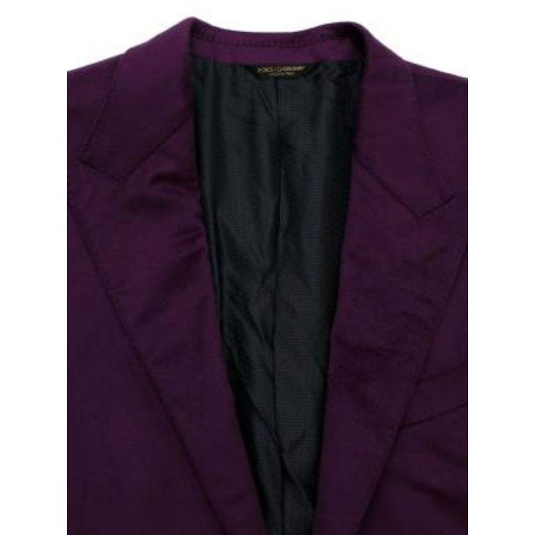 violet cashmere felt blazer For Sale at 1stDibs