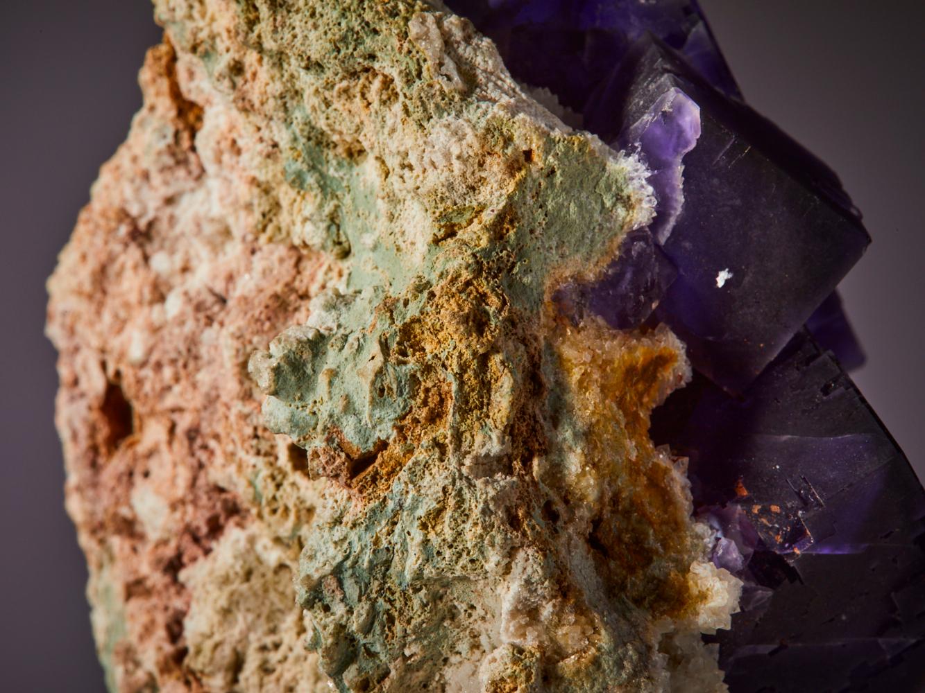 Violet Fluorite Elegance: Paired with White Quartz from Berbes, Spain ...