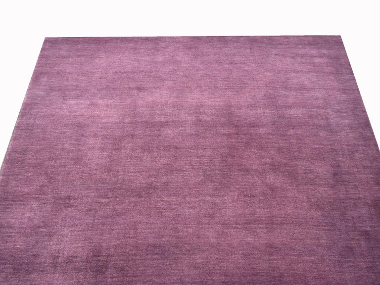 Violet Silk Modern Rug For Sale at 1stDibs