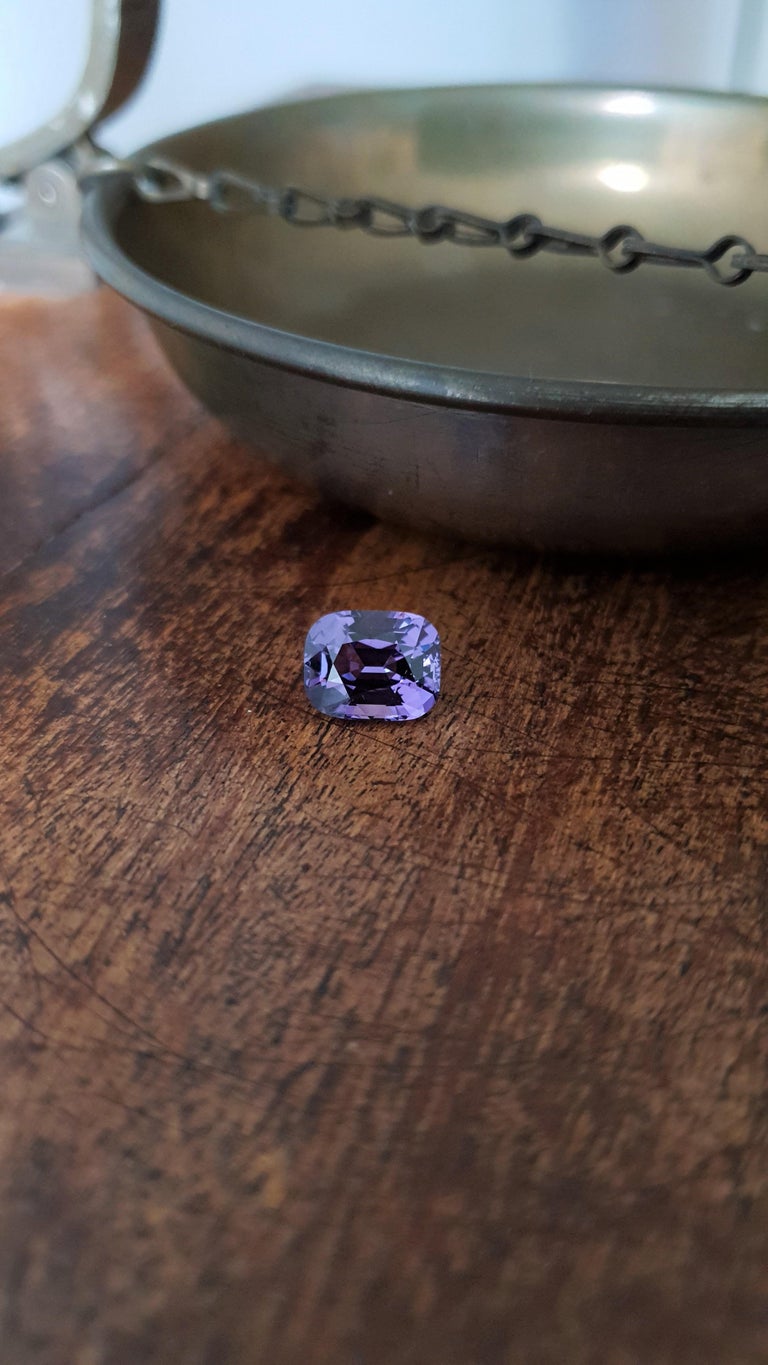 Violet Spinel, Faceted Gem, 4,63 Ct., Loose Gemstone For Sale at 1stDibs