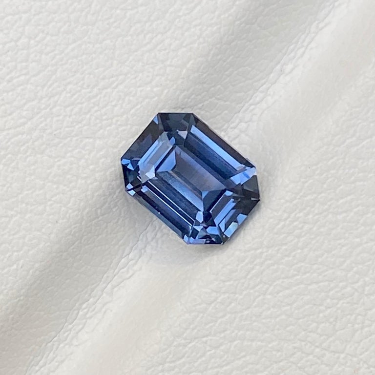 Violetish Blue Sapphire 2.04 Ct Emerald Cut Natural Unheated, Loose ...
