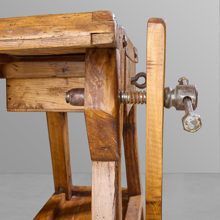 Violin Maker's Live Edge Work Bench For Sale at 1stDibs
