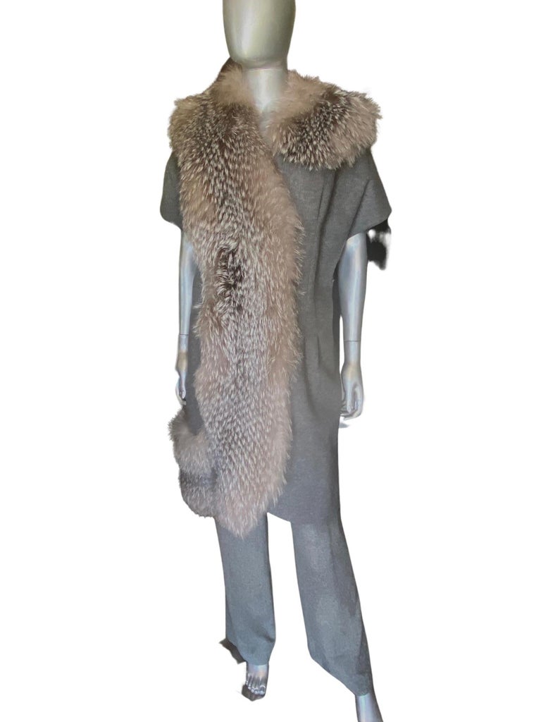 Vionnet Paris Cashmere and Fur Coat (NWT) w/ Addtl Dress and Trouser ...