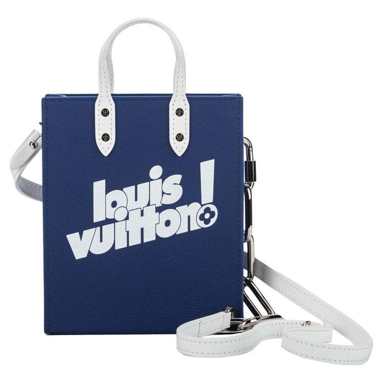 Virgil Abloh Blue Cowhide LV Sac
