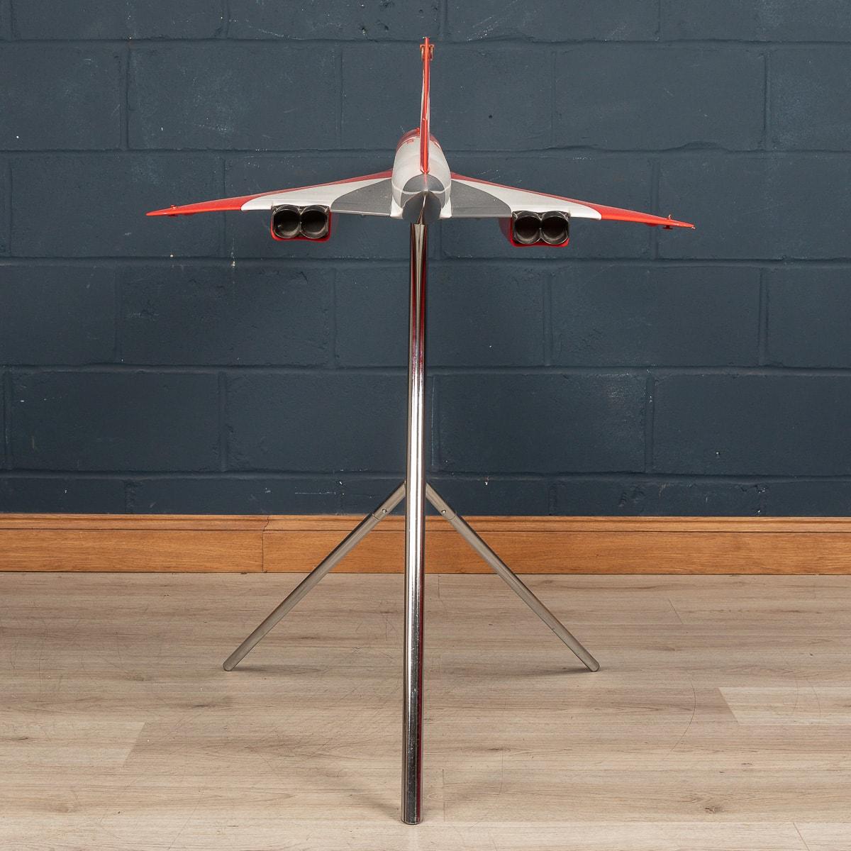 Virgin Airlines Concorde Model on Original Chrome Stand, circa 2003 at ...