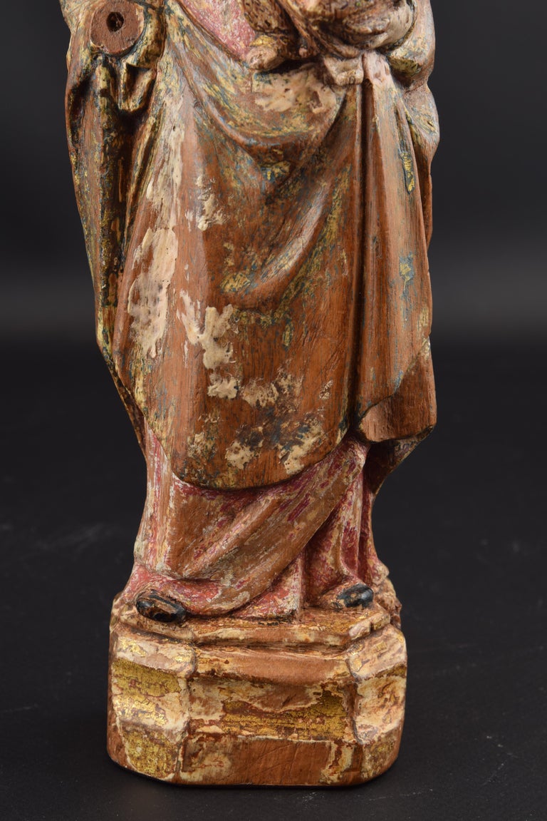 Virgin with Child Jesus, Polychromed Wood, Spanish-Flemish School, 16th ...