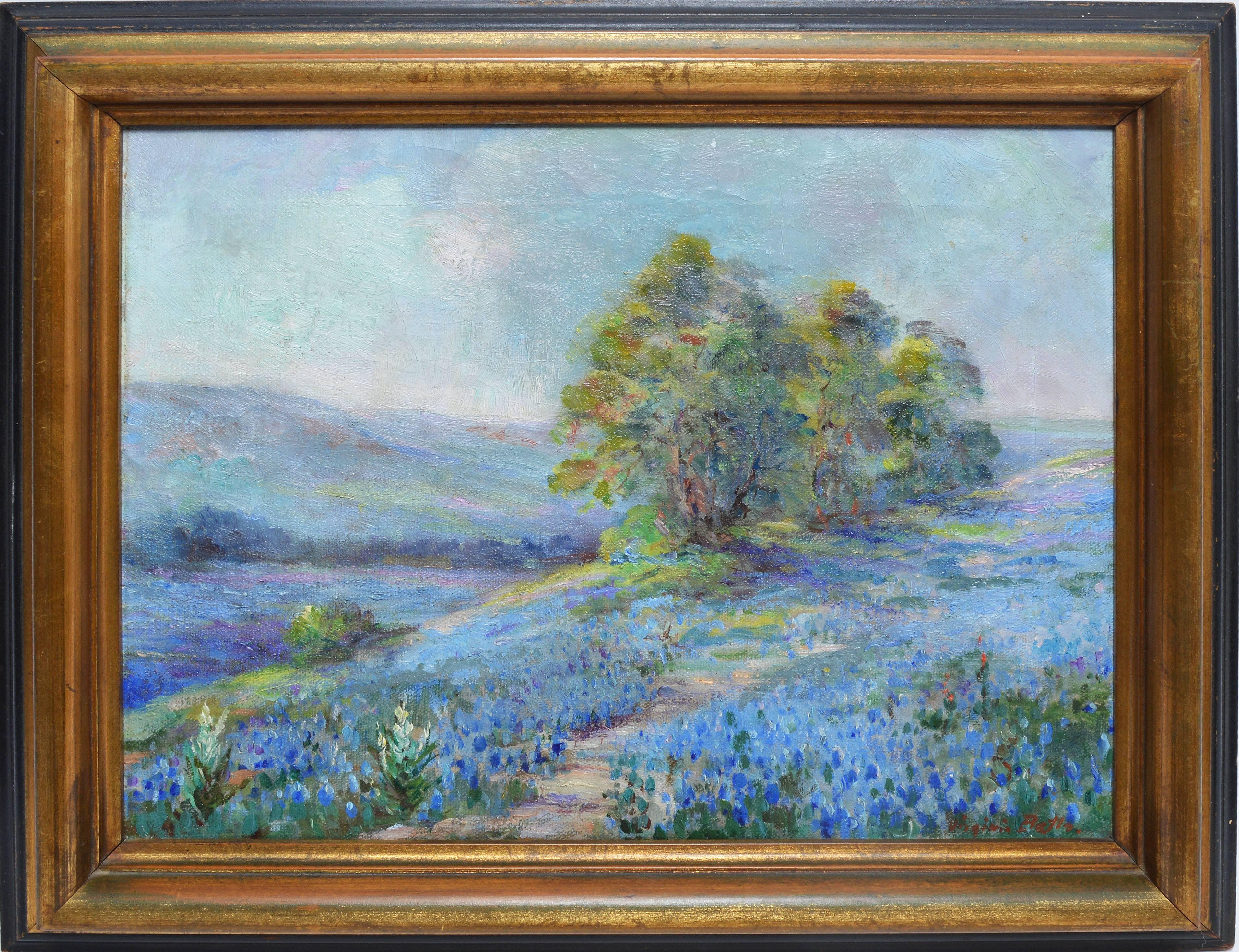 Virginia Betts - Bluebonnet Texas Landscape by Virginia Battle Betts at ...