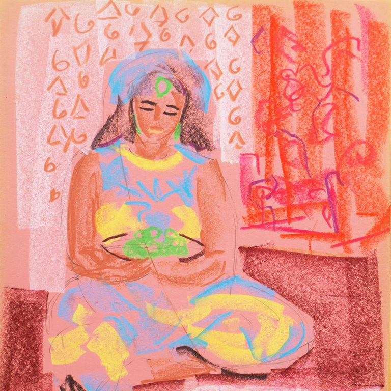 Virginia Sevier Rogers - 'Woman Seated', Post Impressionist Woman ...