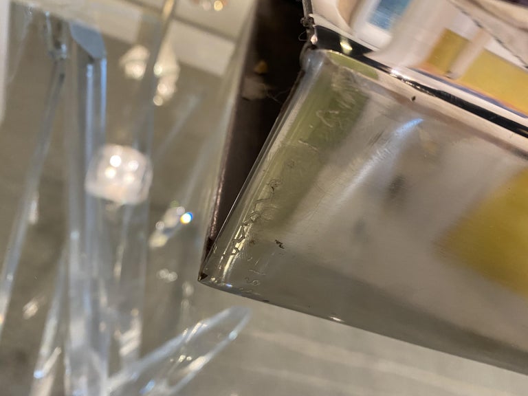 Virginio Ferrari French Modern Polished Steel Sculpture For Sale at 1stDibs