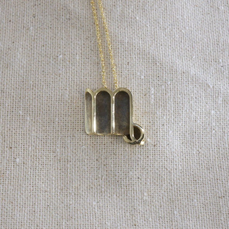 Virgo Pendant Necklace For Sale at 1stDibs