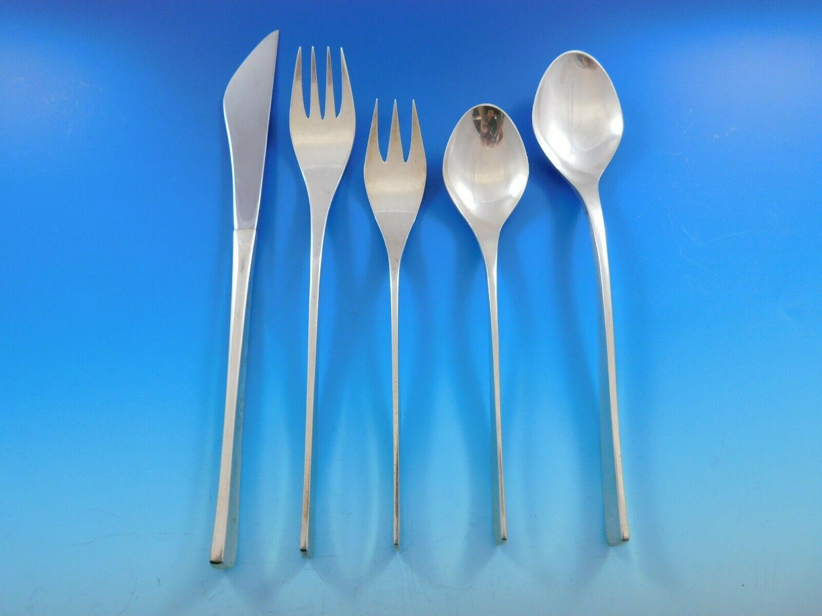 Vision by International Sterling Silver Flatware Service for 12 Set 62 ...