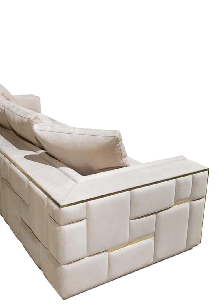 Visionnaire Babylon Sofa in Solid Wood with Upholstery by Alessandro La Spada For Sale at 1stDibs