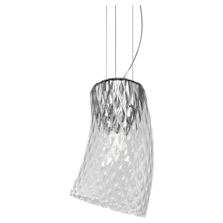 Vistosi Assiba Pendant Light in Crystal Balloton Glass by Mauro ...