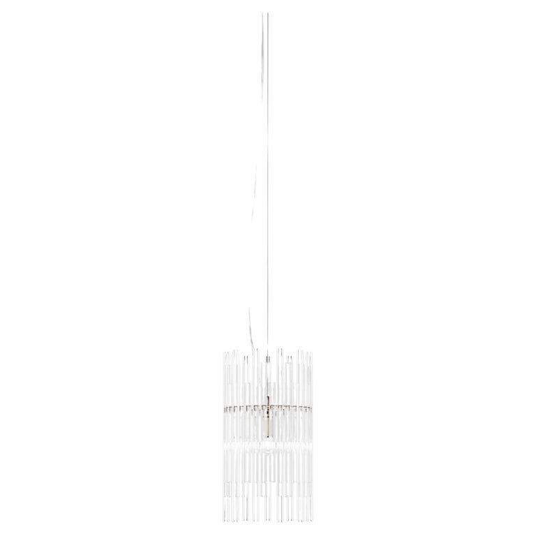 Vistosi Diadema Pendant Light AM in Crystal with Matt Bronze Frame ...