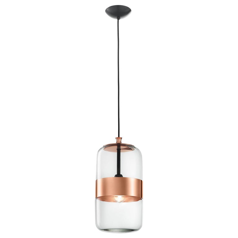 Vistosi Futura Pendant Light in Crystal and Copper by Hangar Design ...
