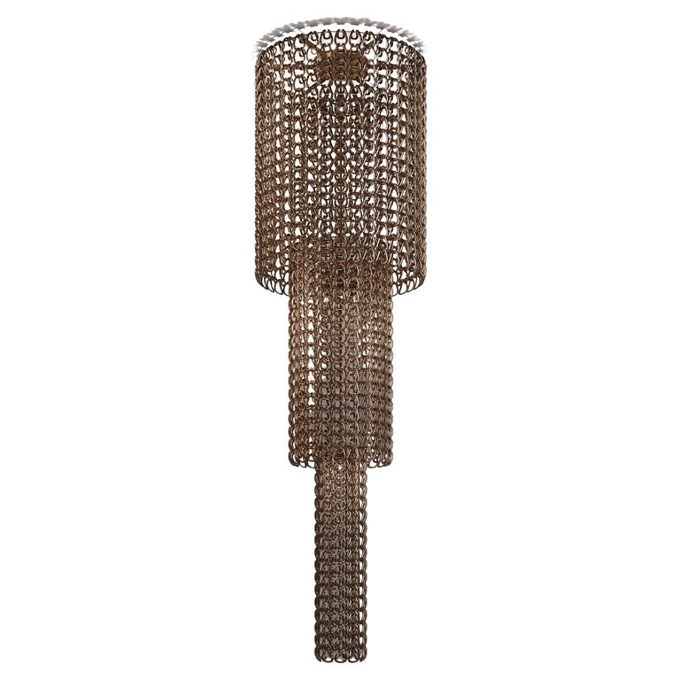 Vistosi Giogali PL CA1 Flush Mount in Crystal Bronze with Matt Bronze ...