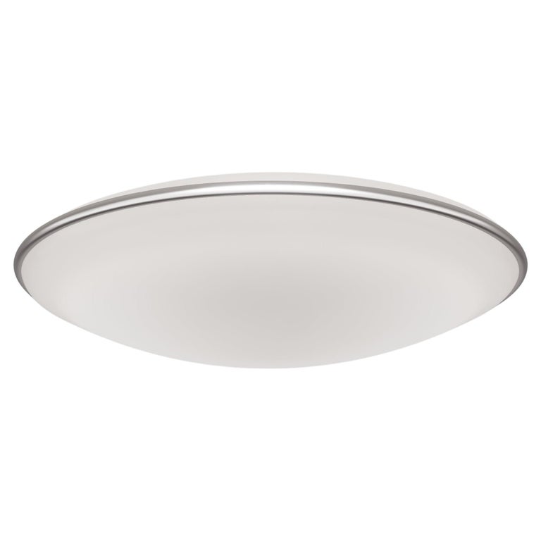 Vistosi Large Aurora Flush Mount/Wall Scone in White Crystal Glass For ...