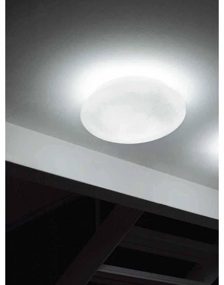 Vistosi Marble Flush Light in White and Silver by Paolo Crepax and ...