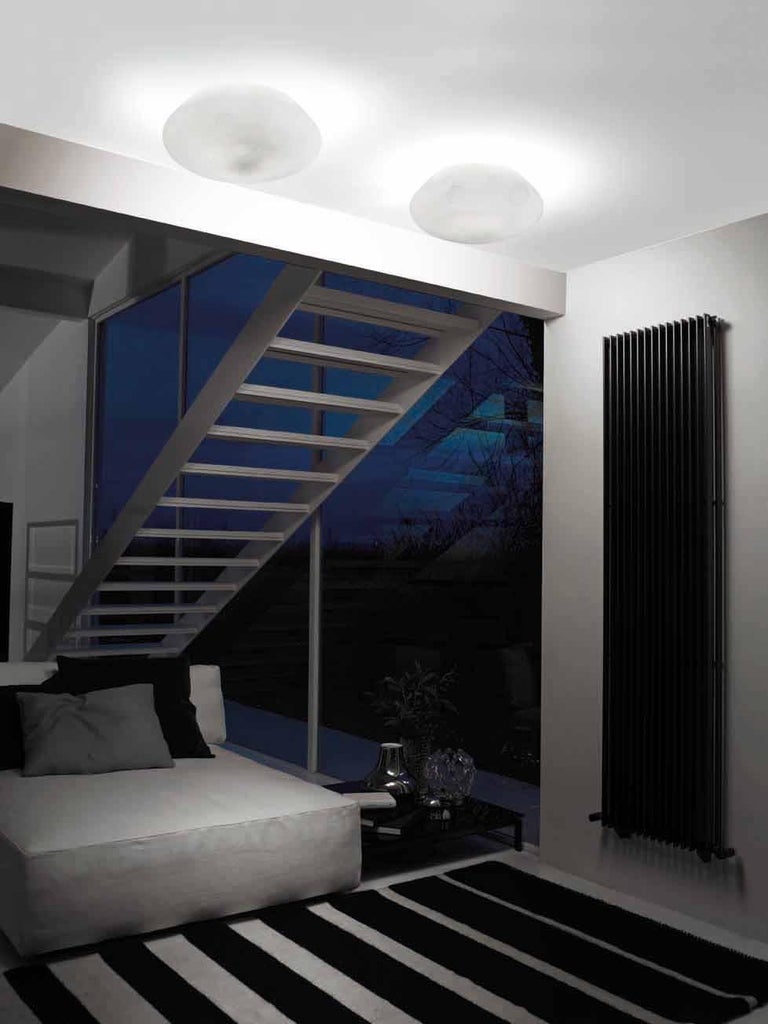 Vistosi Marble Flush Light in White and Silver by Paolo Crepax and ...