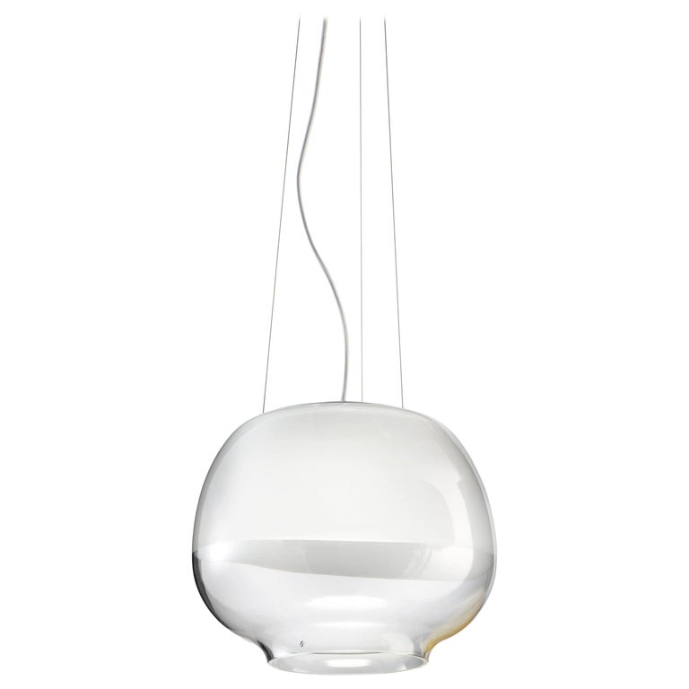 Vistosi Mirage SP LED Pendant Light in Crystal White by Giovanni ...