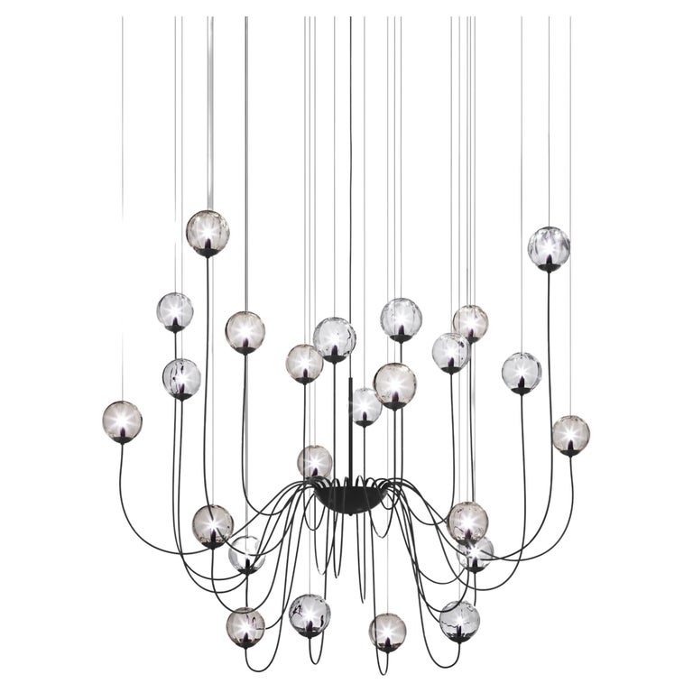 Vistosi Puppet Pendant Light 24P in Multicolor 3 with Matt Black Frame ...