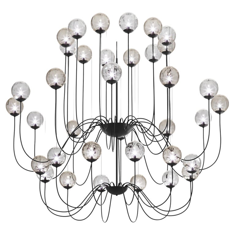 Vistosi Puppet Pendant Light 36P in Multicolour 3 with Matt Black Frame ...
