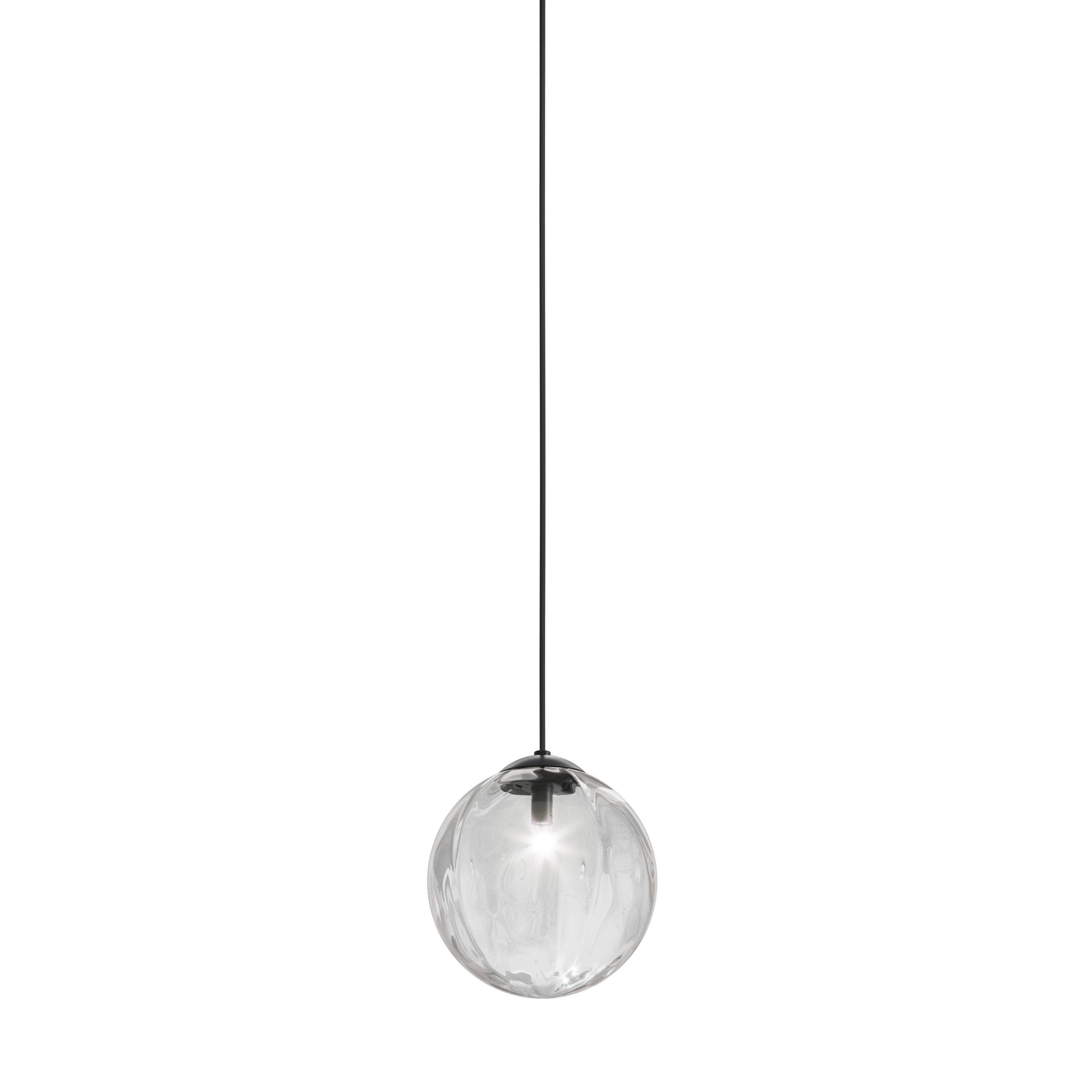 Vistosi Puppet Pendant Light in Crystal Transparent Glass and Glossy ...