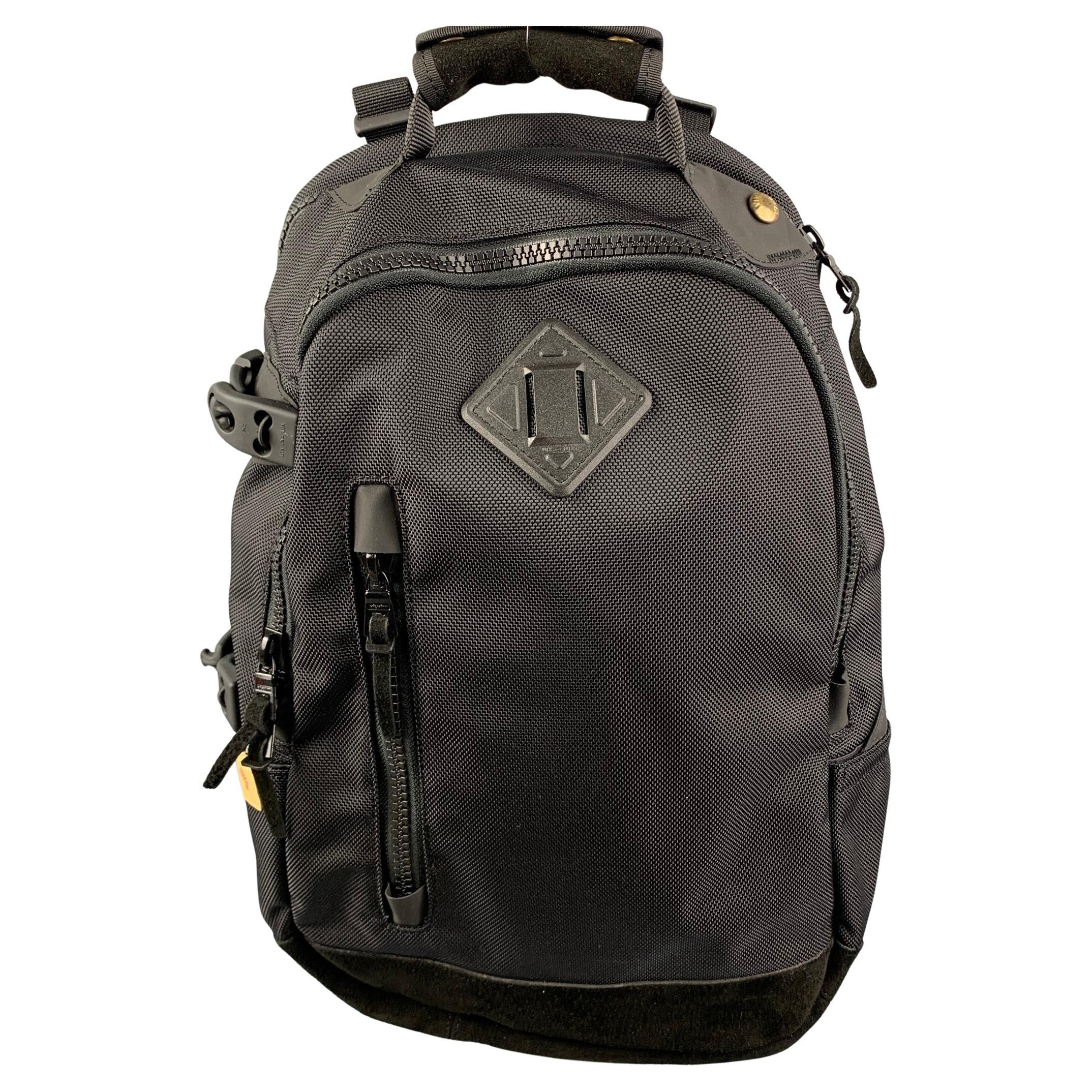 VISVIM Black Mixed Materials Suede Trim Nylon Ballistic 20L Backpack at ...