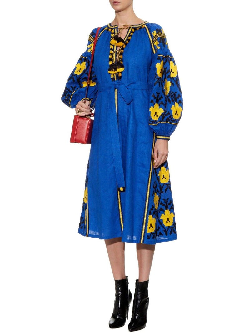 Vita Kin Blue Rhombus Dress US 6 at 1stDibs | rhombus costume