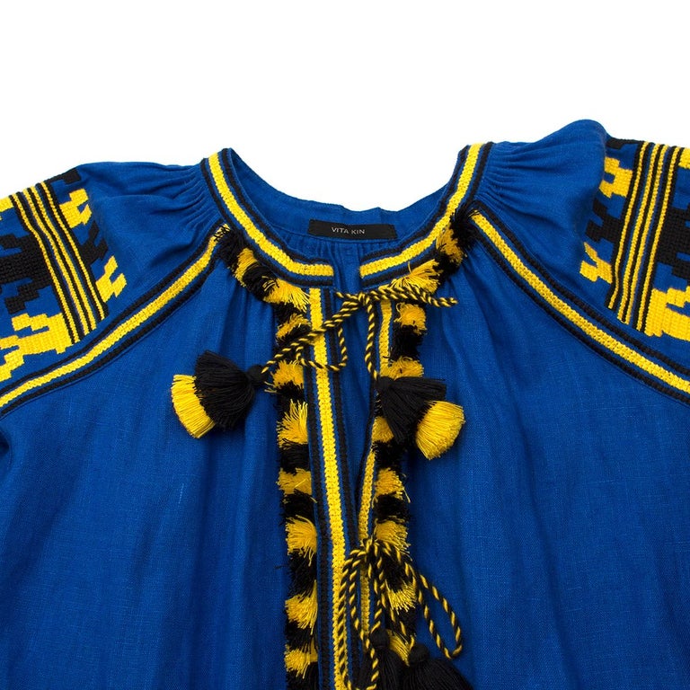 Vita Kin Blue Rhombus Dress US 6 at 1stDibs | rhombus costume