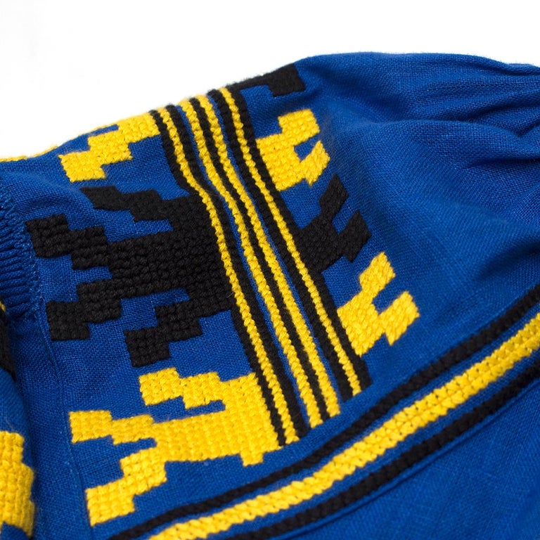 Vita Kin Blue Rhombus Dress US 6 at 1stDibs | rhombus costume