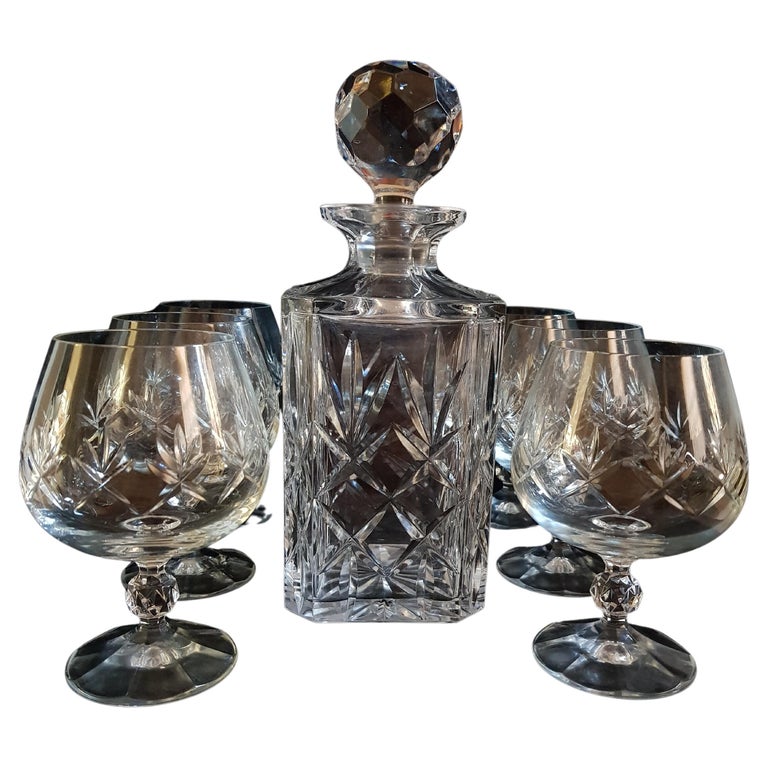 Vitange Bohemian Crystal Drinking Set For Sale at 1stDibs
