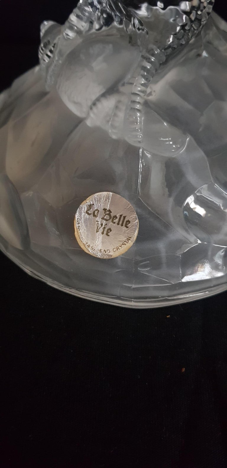 Vitange France Crystal Eagle Sculpture For Sale at 1stDibs