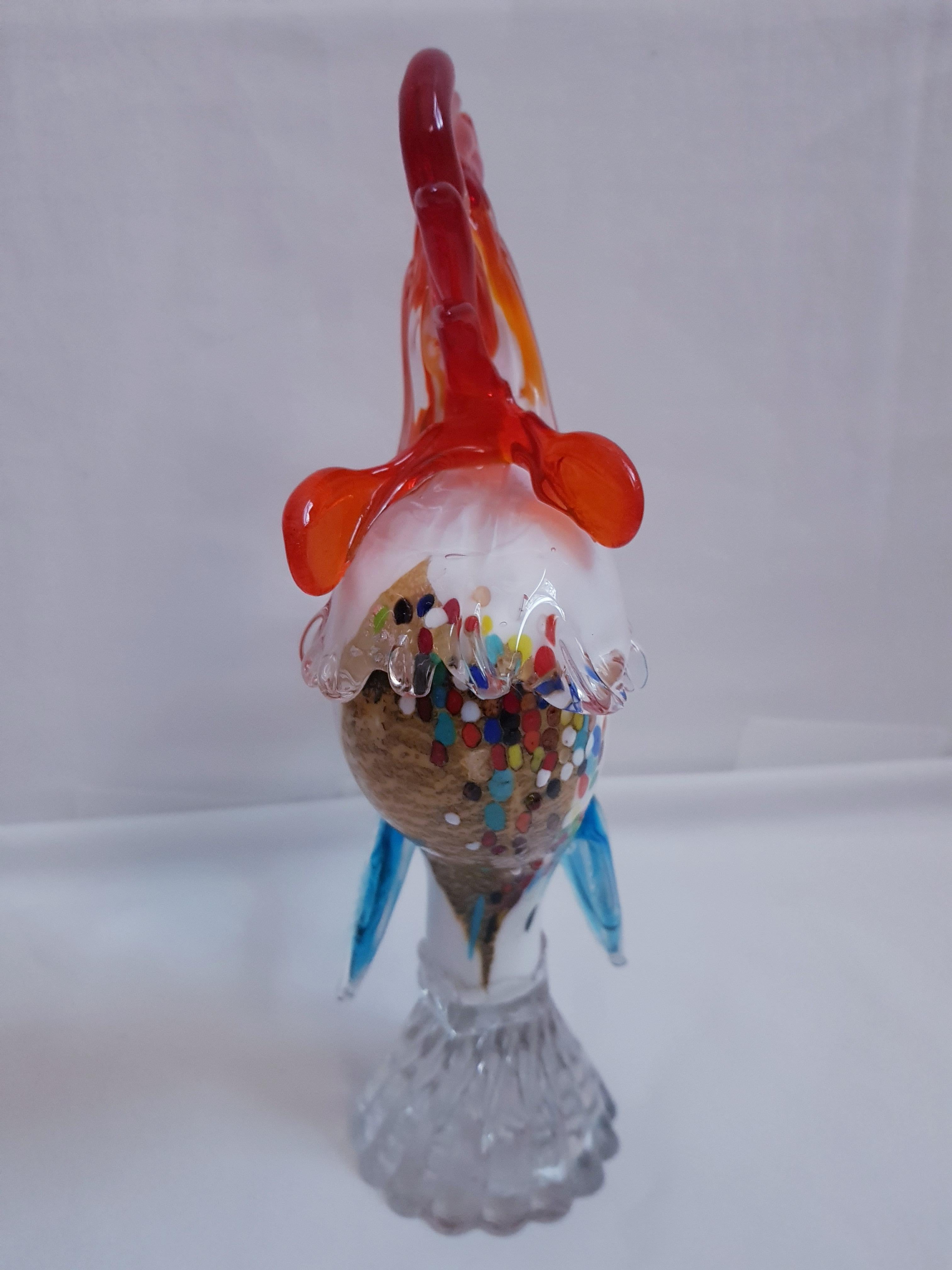 Vitange Genuine Murano Glass Rooster For Sale at 1stDibs