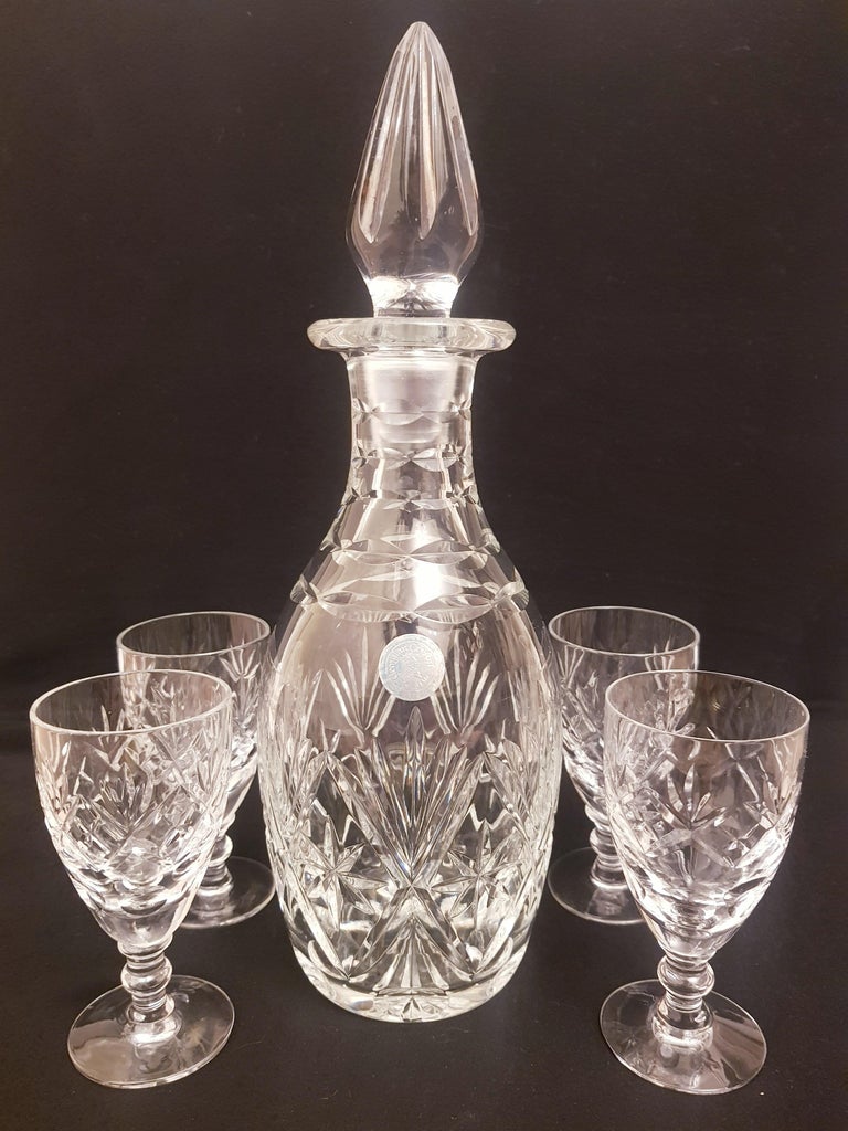 Vitange Georgian Hand Cut Crystal Drinking Set For Sale at 1stDibs