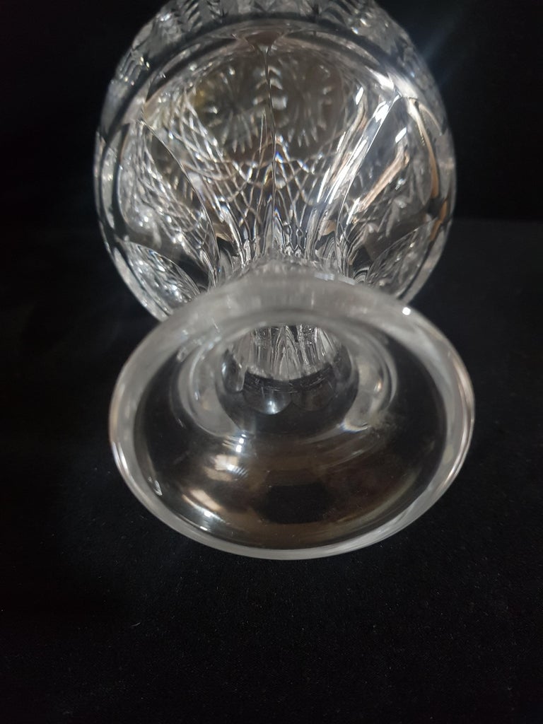 Vitange Hand Cut Crystal Drinking Set For Sale at 1stDibs