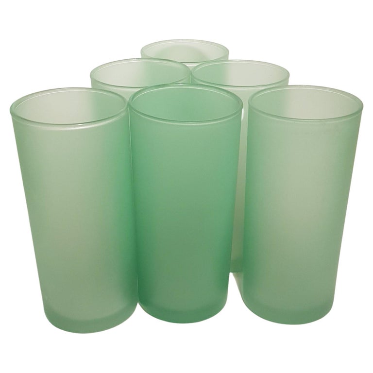 Vitange Murano Glass Satinato Drinking Set For Sale at 1stDibs