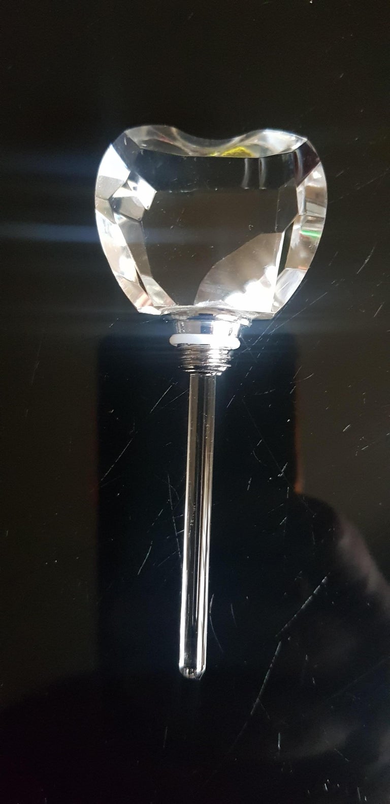 Vitange Oleg Cassini Signed Crystal Perfume Bottle For Sale at 1stDibs