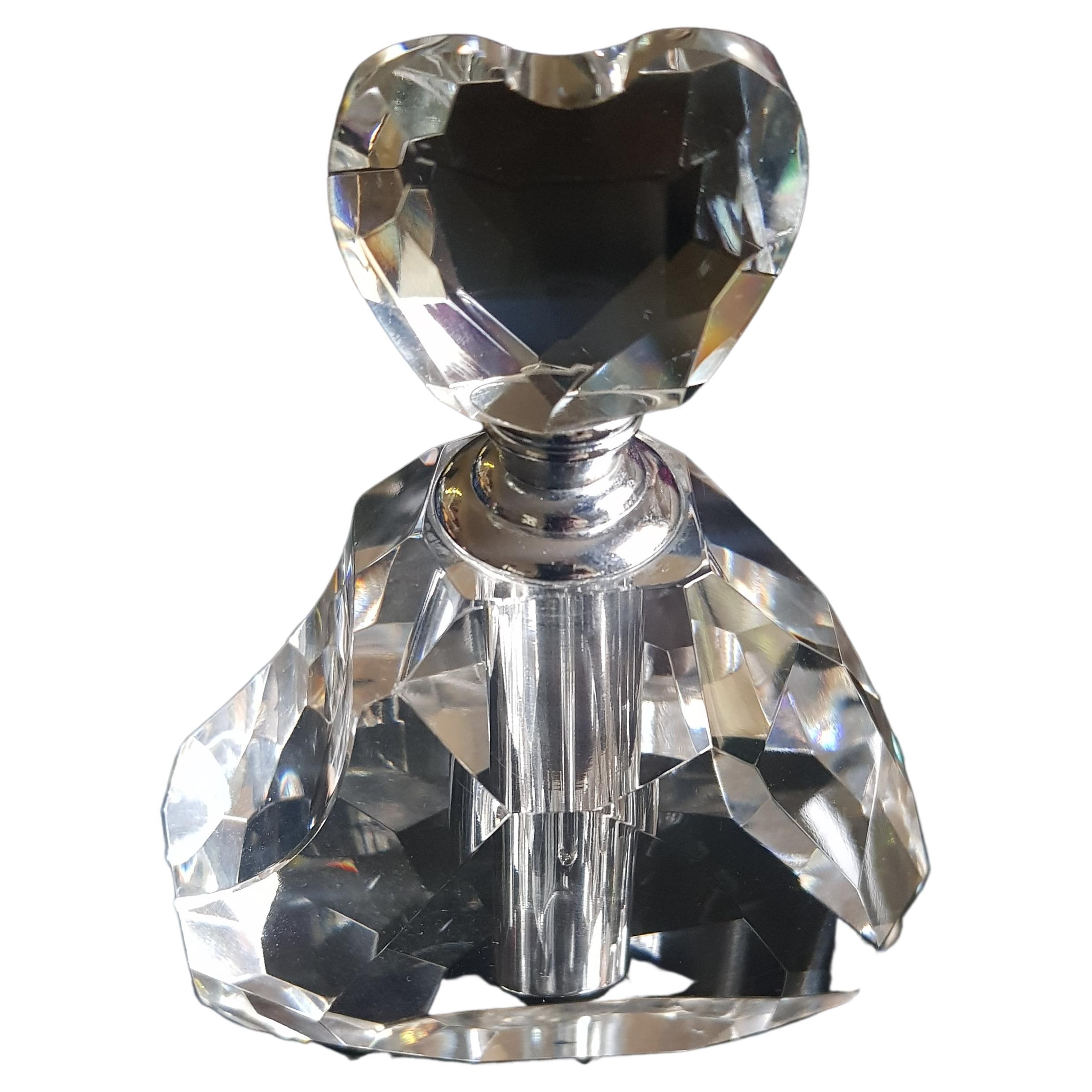 Pair of Oleg Cassini Midcentury Crystal Glass Votives Candleholders at ...