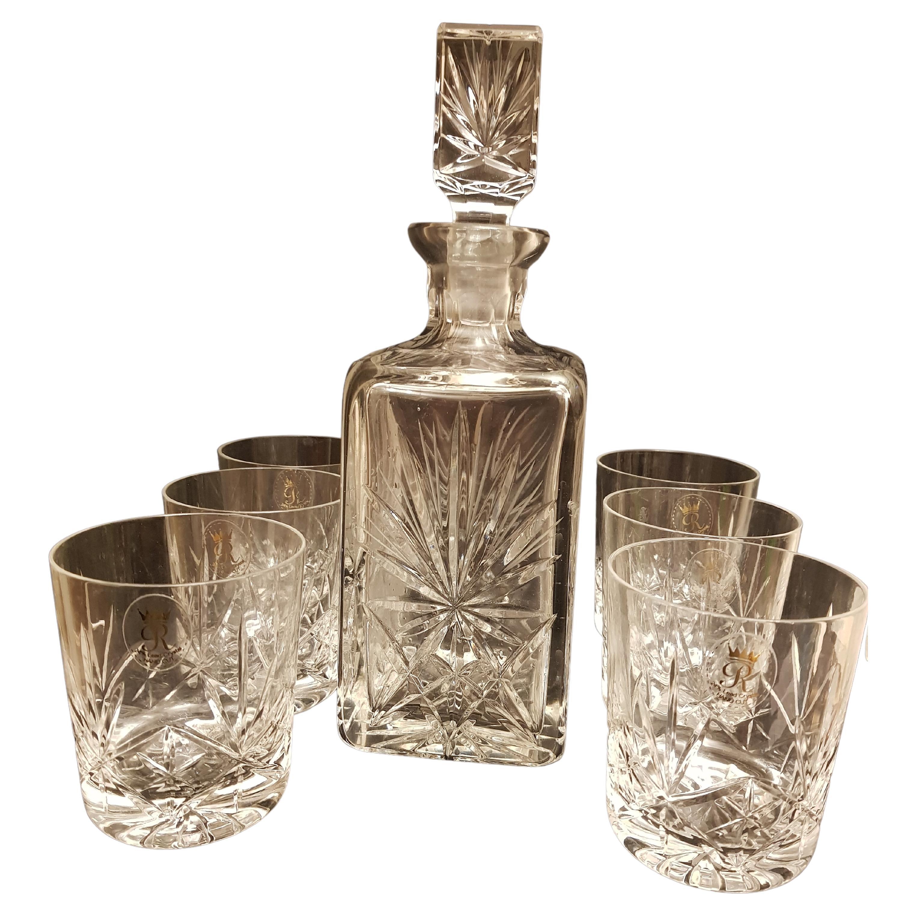 Sparkling Cut Crystal Deco Ink Well For Sale at 1stDibs