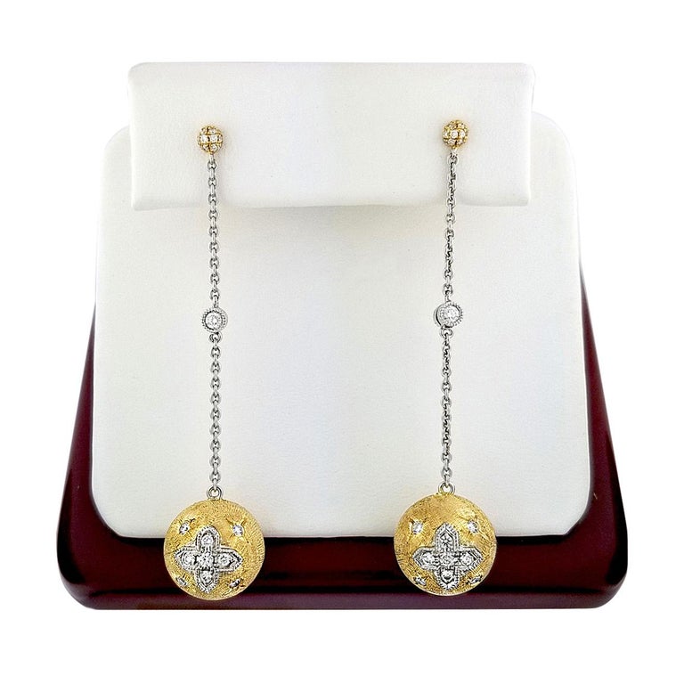 18 Karat Gold Etruscan Style Drop Earrings For Sale at 1stDibs