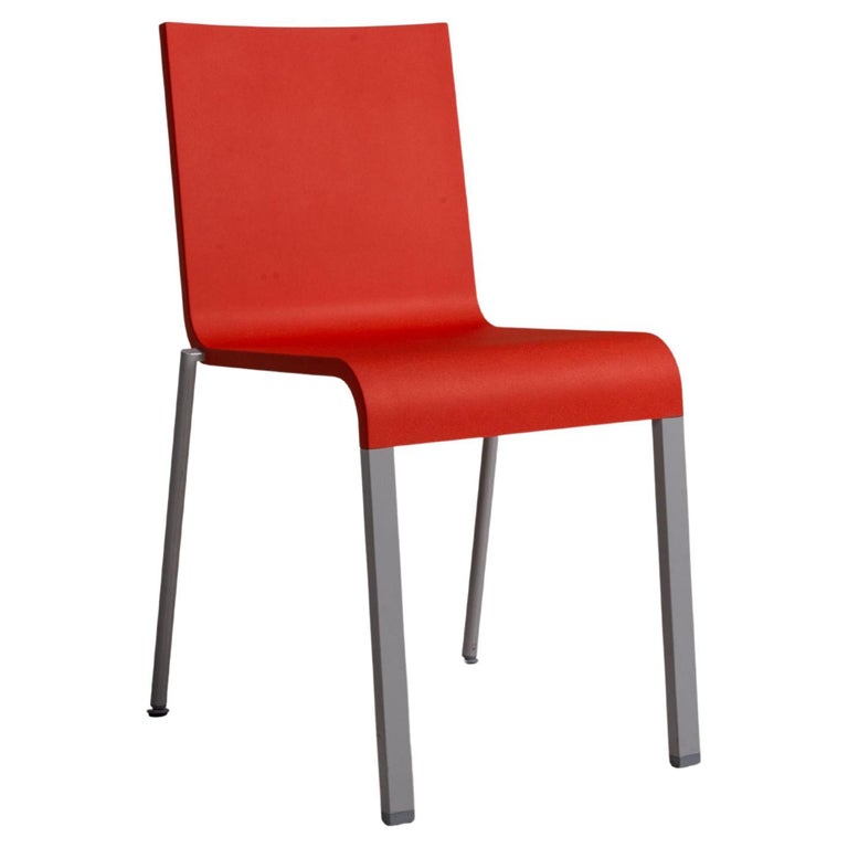 Vitra .03 Plastic Chair Red For Sale at 1stDibs