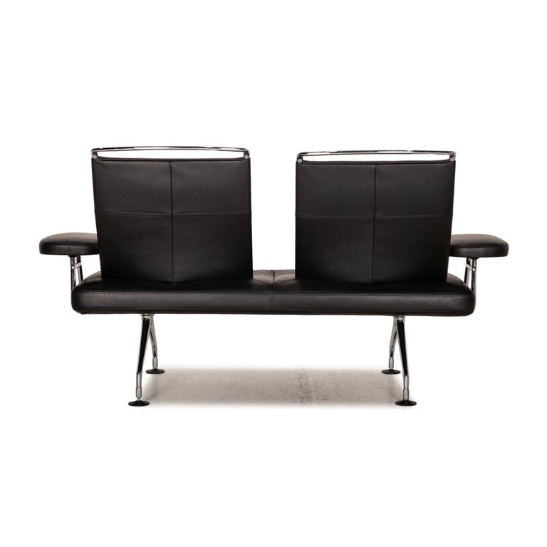 Vitra Area Seating Leather Sofa 2x Two-Seater Couch Function Relaxation ...