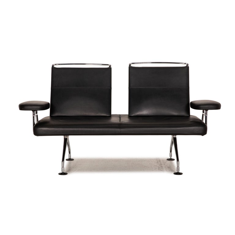 Vitra Area Seating Leather Sofa 2x Two-Seater Couch Function Relaxation ...