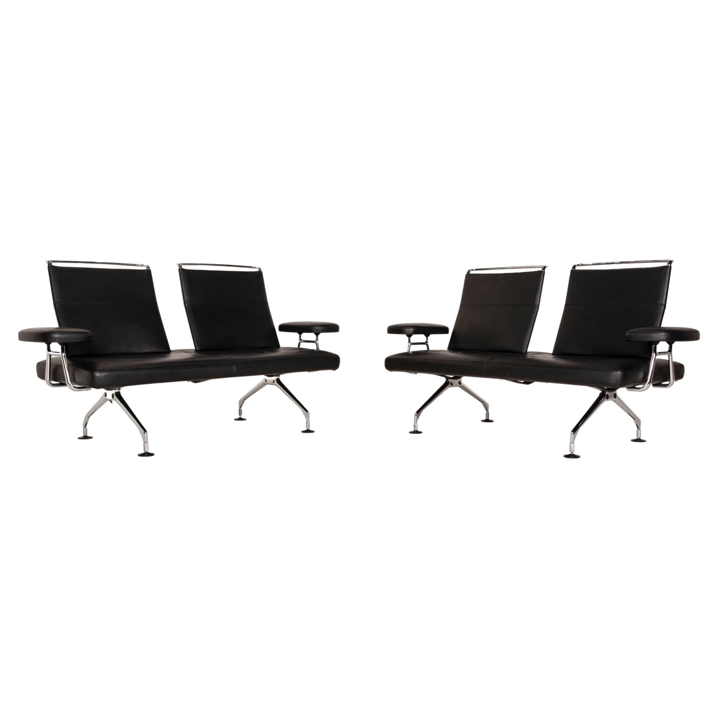 Vitra Soft Modular 4-Seat Sofa with Chaise Lounge and Platform in Pearl ...