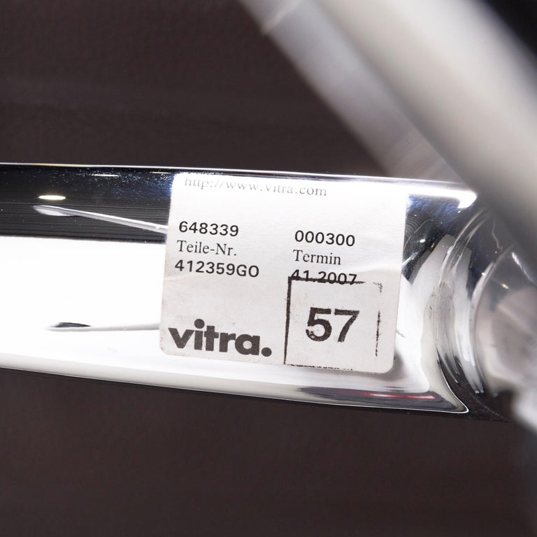 Vitra EA 105 Designer Leather Chair Brown Real Leather Armchair by ...